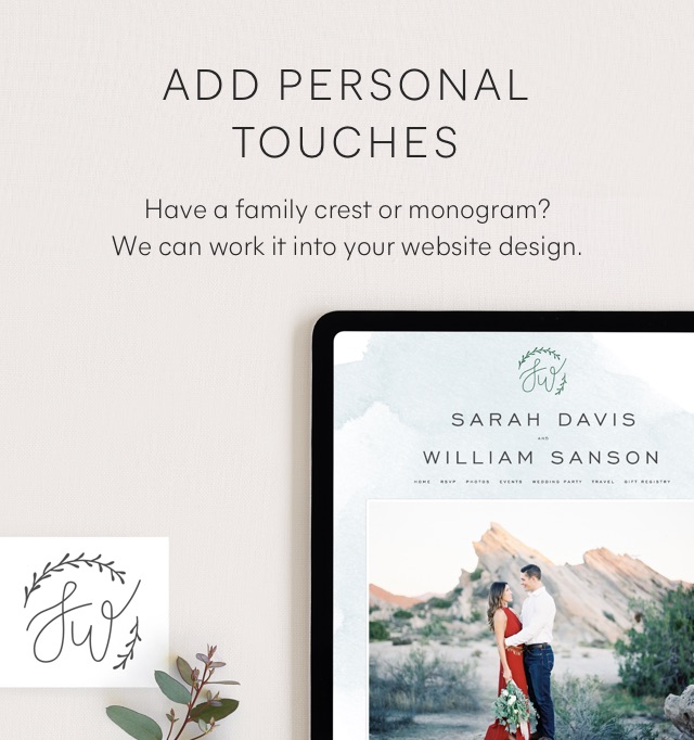 Original Artwork for Wedding Websites | Minted