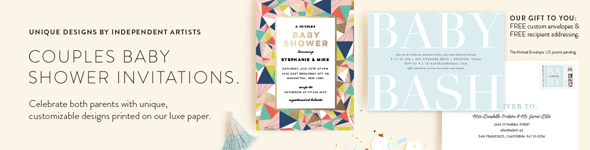 Couples Baby Shower Invitations | Minted