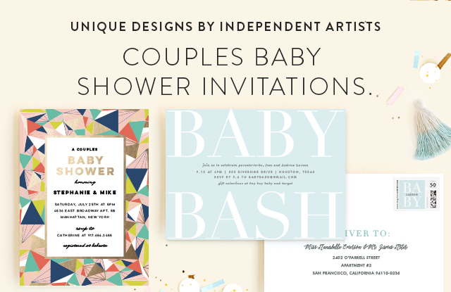 Couples Baby Shower Invitations | Minted