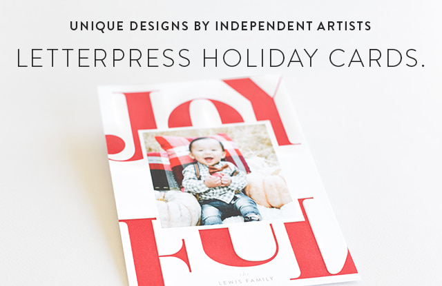Letterpress Holiday Cards | Minted