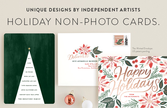 Non Photo Holiday Cards | Minted