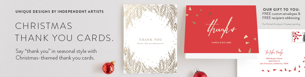 Christmas Thank You Cards | Minted