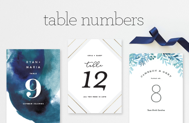 Table Numbers | Minted