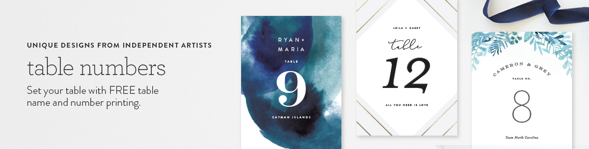 Table Numbers | Minted