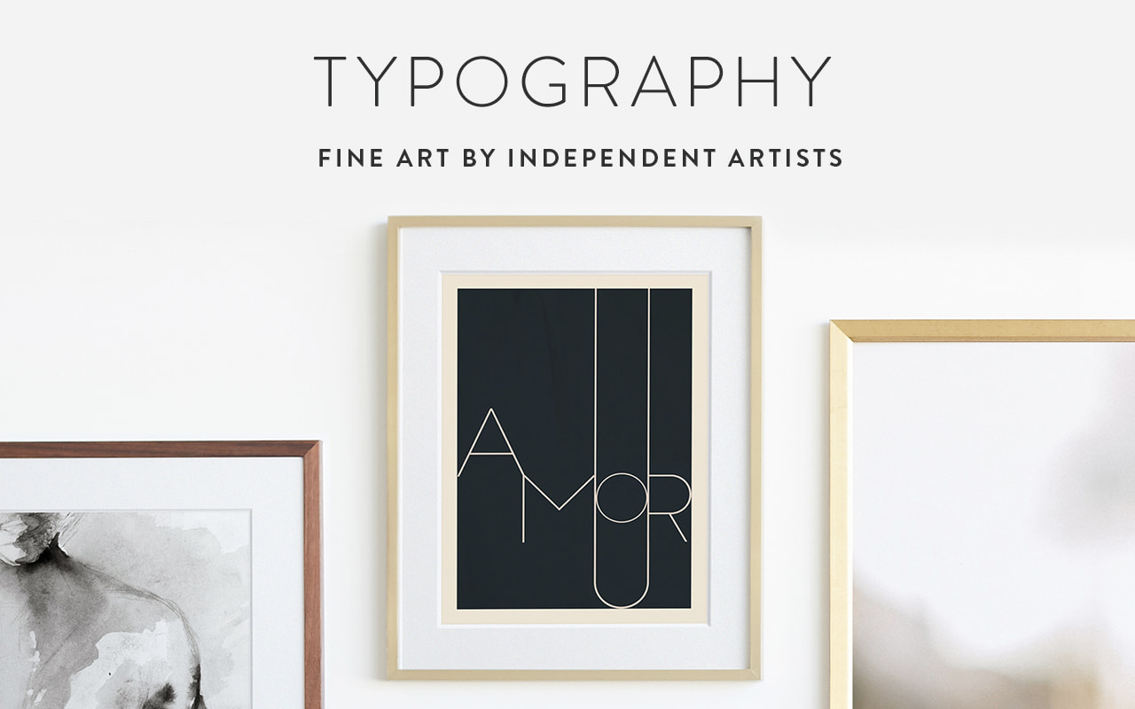 Typography Art by Independent Artists | Minted