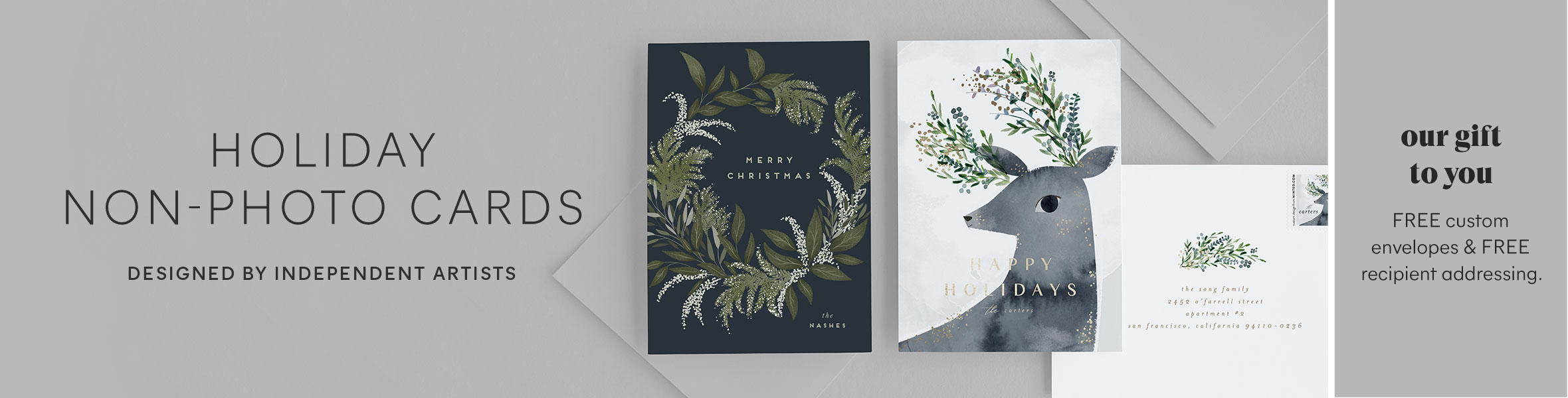 Non Photo Holiday Cards | Minted