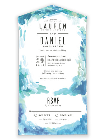 Gallery Abstract Art All-in-One Wedding Invitations by Alethea and Ruth ...