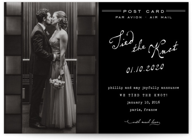 Romantic Frame Wedding Announcements by SimpleTe Design | Minted