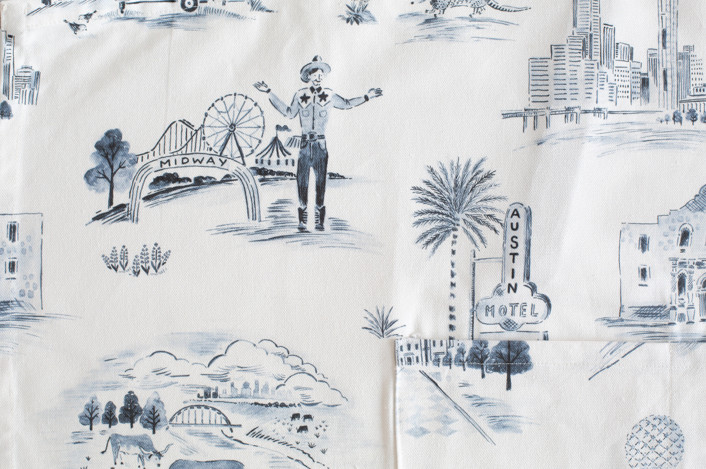 Texas Modern Toile Apron by Surface Love | Minted