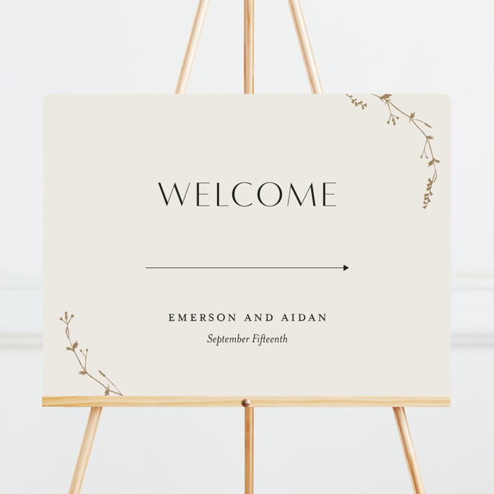 Vine Wrap Large Custom Signs by Amy Kross | Minted