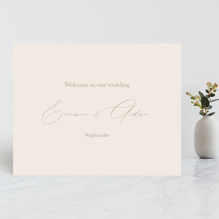 Scripted Names Large Custom Signs by Hooray Creative | Minted