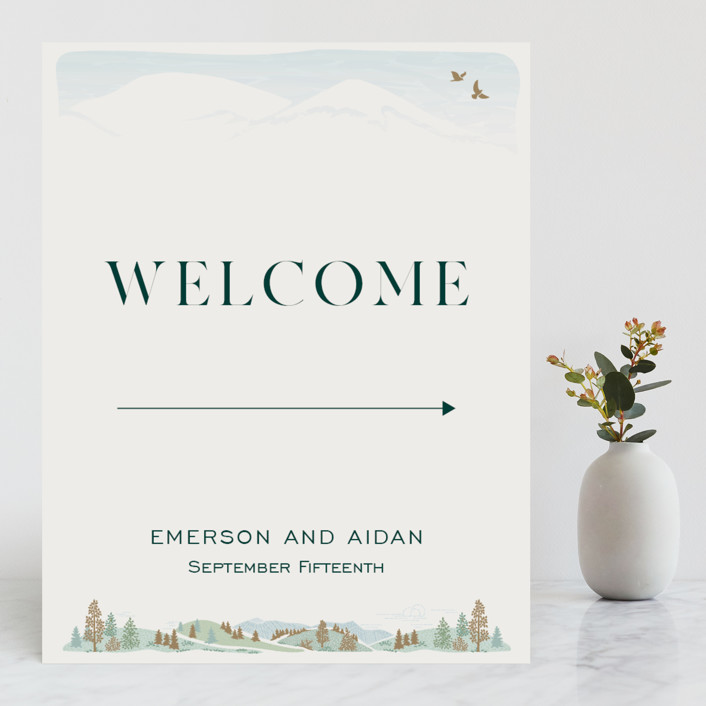 Mountaintop Large Custom Signs by Paper Sun Studio | Minted