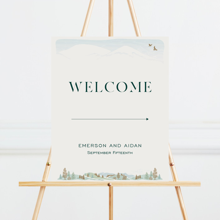 Mountaintop Large Custom Signs by Paper Sun Studio | Minted