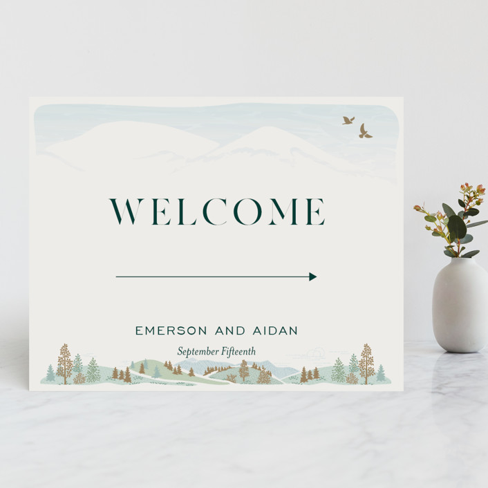 Mountaintop Large Custom Signs by Paper Sun Studio | Minted