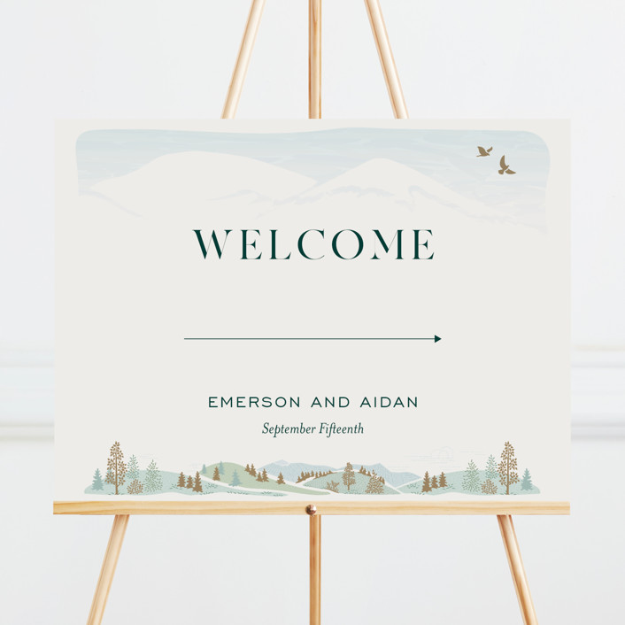 Mountaintop Large Custom Signs by Paper Sun Studio | Minted