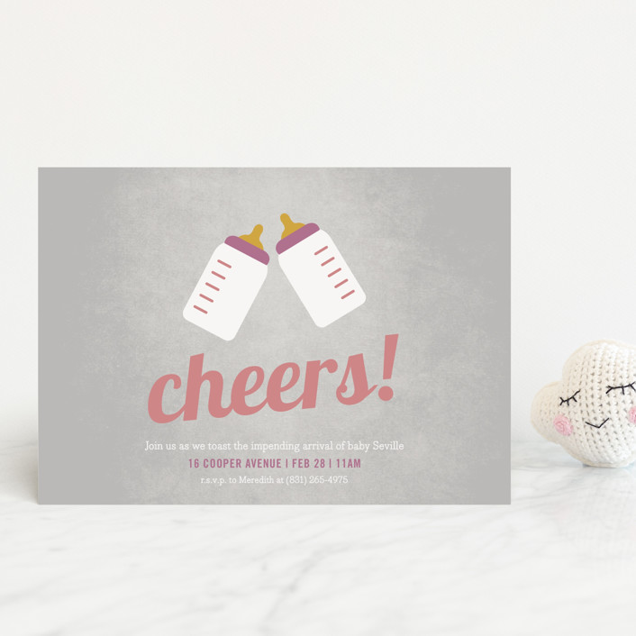 Cheers! Baby Shower Postcards by Picklelily | Minted