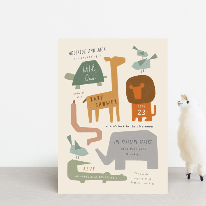 Wild One Baby Shower Postcards by JeAnna Casper | Minted