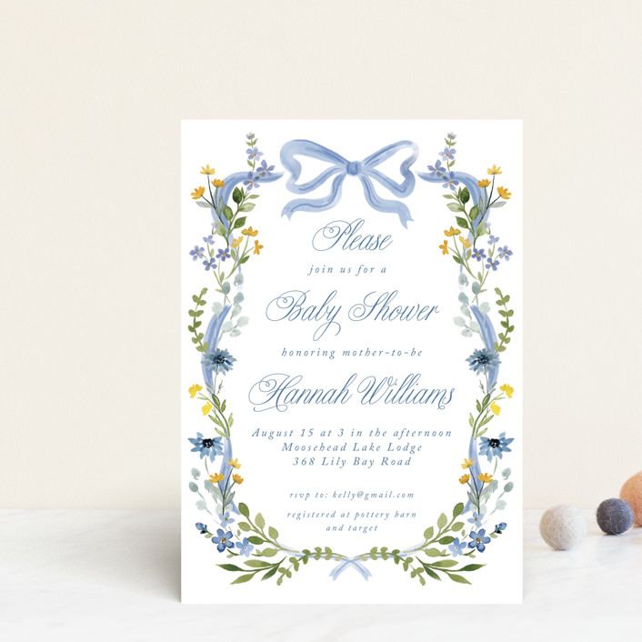 Hand Painted Baby Shower Postcards by Petra Kern | Minted