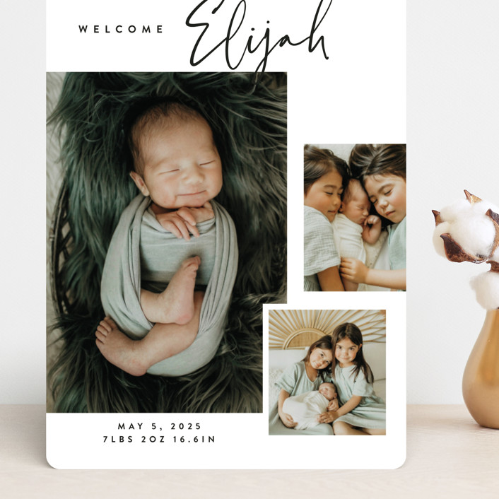 Written Out Grand Birth Announcements by Carolyn Nicks | Minted