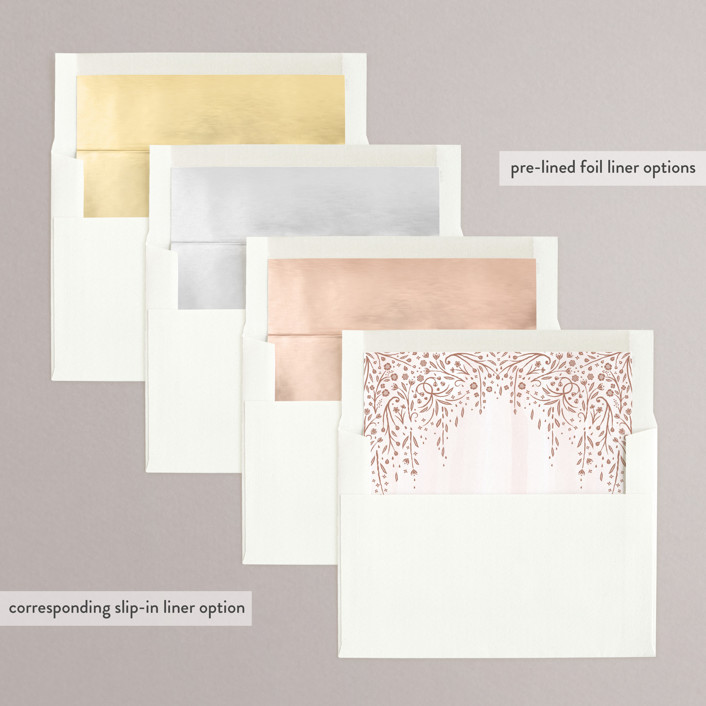 floral spray Foil-Pressed Bridal Shower Invitations by Paper Sun Studio ...