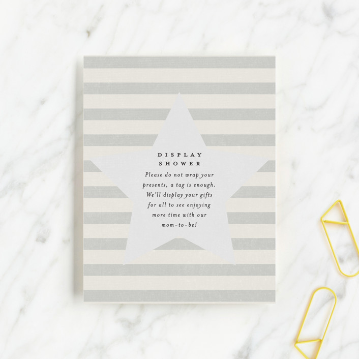 Shining Star Baby Shower Insert Cards by Carolyn Nicks | Minted