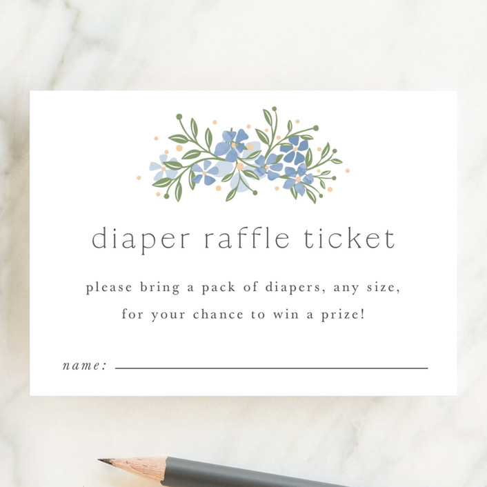 FLORETS Mini Baby Shower Insert Cards by Melanie Kosuge | Minted