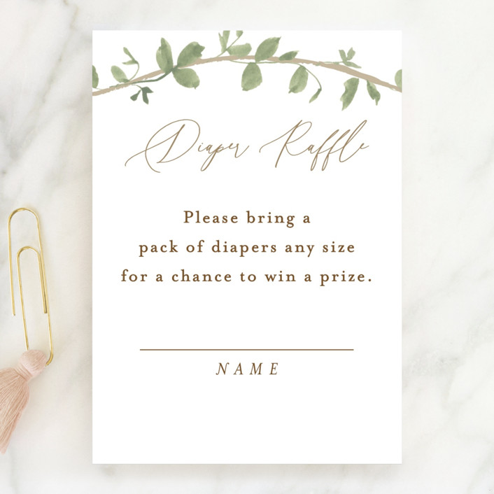 Canopy Mini Baby Shower Insert Cards by Everett Paper Goods | Minted