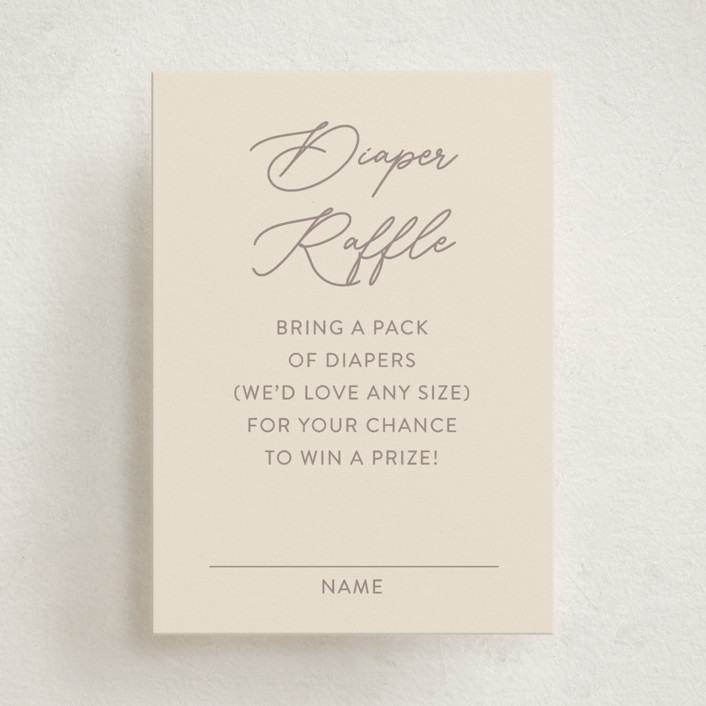 Swiggle Mini Baby Shower Insert Cards by Pixel and Hank | Minted