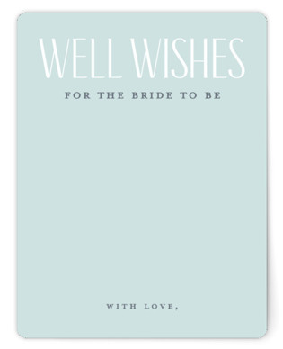 Bridal Shower Insert Cards | Minted