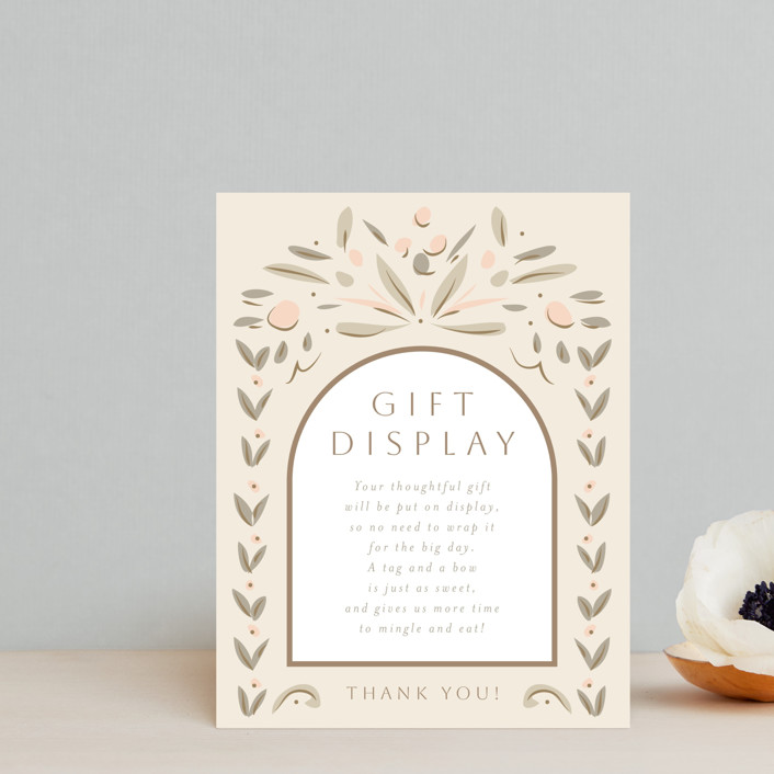 Painted Mirror Bridal Shower Insert Cards by Ani Somi | Minted