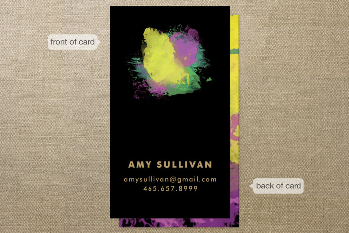 Splash of Color Business Cards by Kristen Smith | Minted