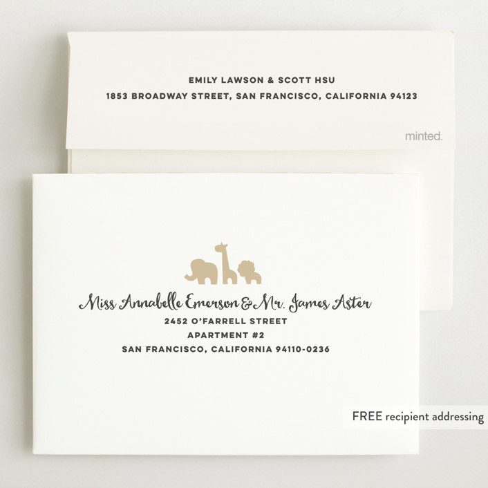 Fancy Zoo Foil-Pressed Baby Shower Invitations by Jessie Steury | Minted