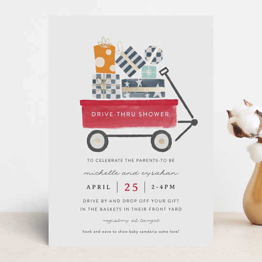 Gift Drop Off Drive By Baby Shower Craft Kraft Baby Shower By Mail ...