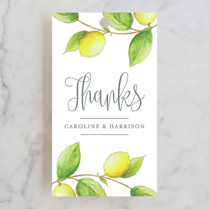 Lemon Drop Bridal Shower Favor Tags by Erin Deegan | Minted