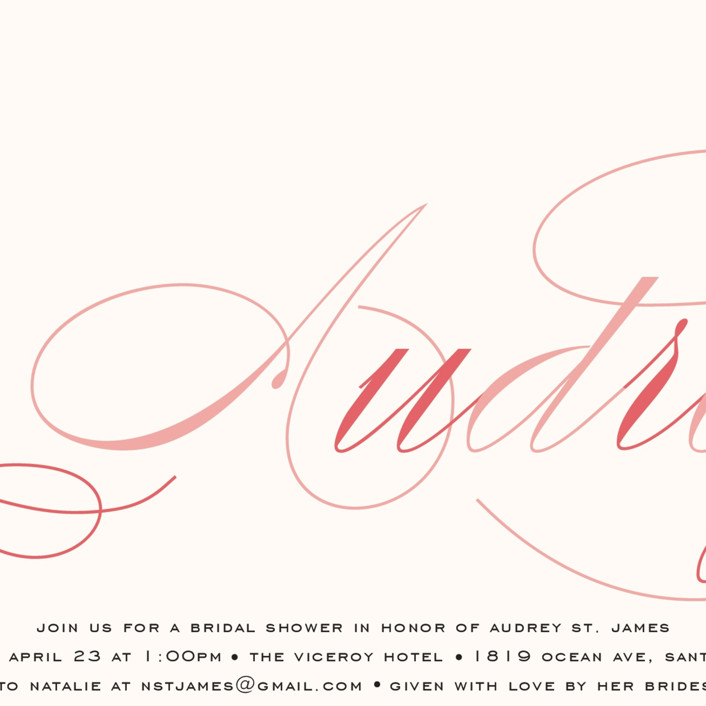 Blushing Bride Bridal Shower Invitations by annie clark | Minted