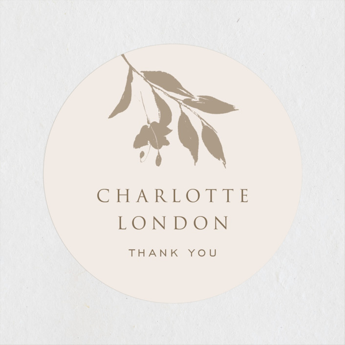 Intentions Bridal Shower Favor Stickers by Design Lotus | Minted