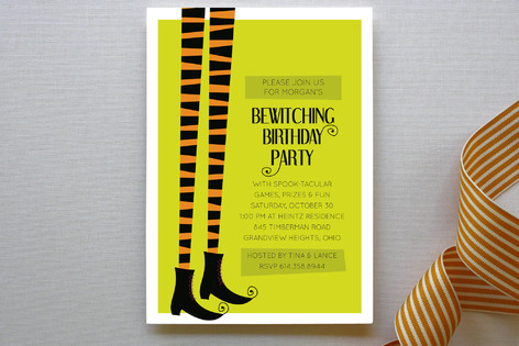Bewitched Children’s Birthday Party Invitations | Podspot
