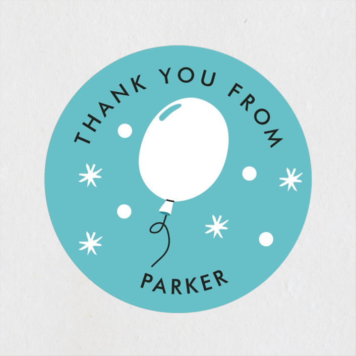 Shout Out Children's Birthday Party Stickers by Oma N. Ramkhelawan | Minted