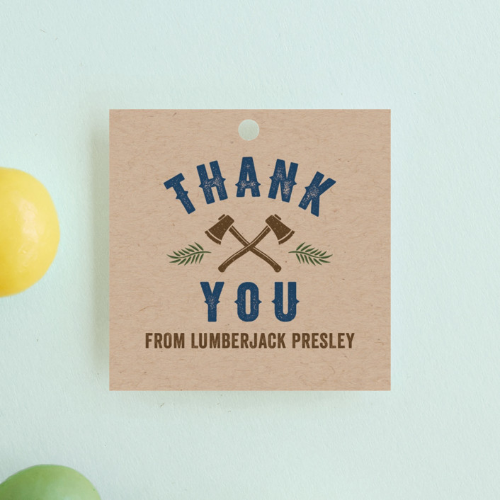 Timber! Children's Birthday Party Favor Tags by Paper Sun Studio | Minted