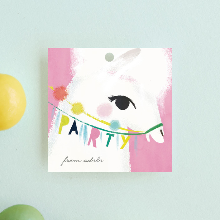 Llama Birthday Children's Birthday Party Favor Tags by Lori Wemple | Minted