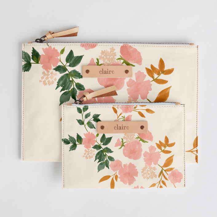 Botanical Cascade Catch-All Pouch Set by Erin German | Minted