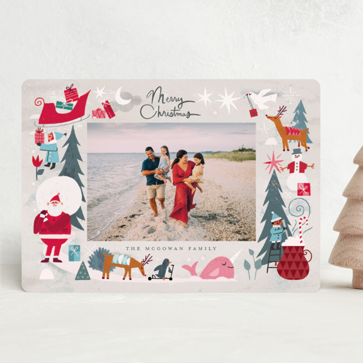 At the North Pole Christmas Photo Cards by Morgan Ramberg | Minted