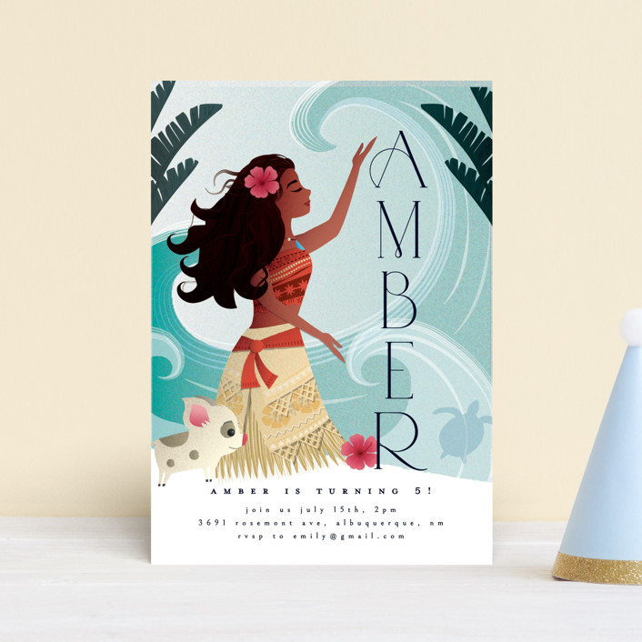 Disney's Moana of Motunui Petite Children's Birthday Party Invitations ...