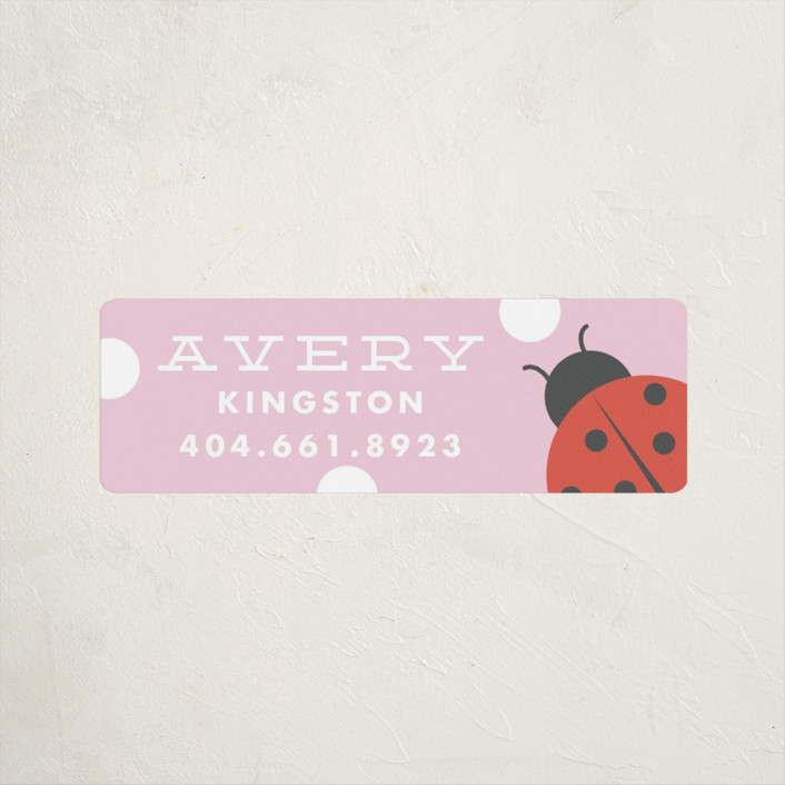 Ladybug Name Custom Name Labels by Stacey Meacham | Minted