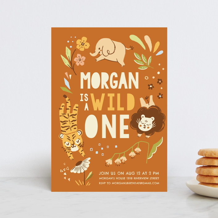 Go Wild Children's Birthday Party Postcards by Vivian Yiwing | Minted
