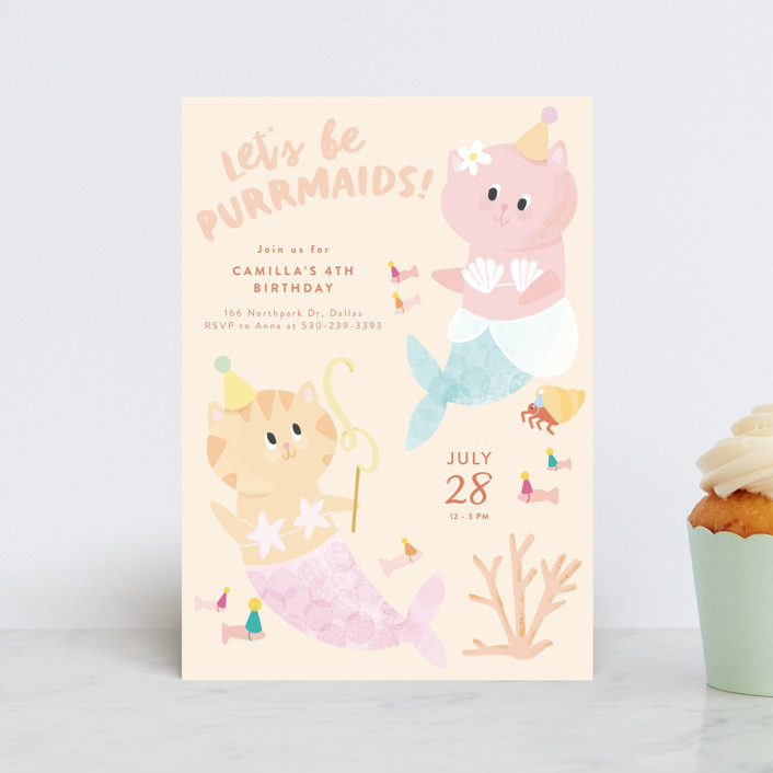 Merkitty Children's Birthday Party Postcards by Haley Warner | Minted