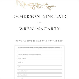 Digital Address Collection Cards | Minted