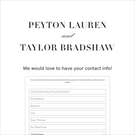 Digital Address Collection Cards | Minted