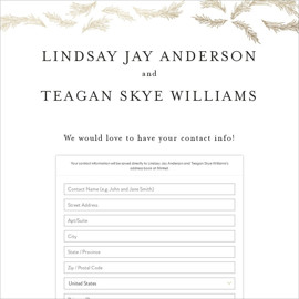Digital Address Collection Cards | Minted