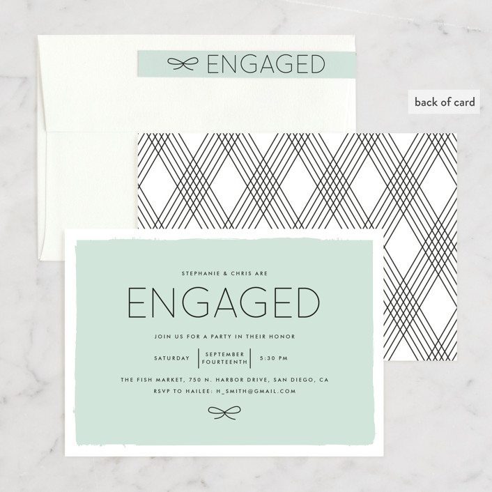Knotted Engagement Party Invitations by Amber Barkley | Minted